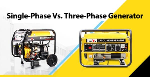 single-phase vs. three-phase generator | BISON